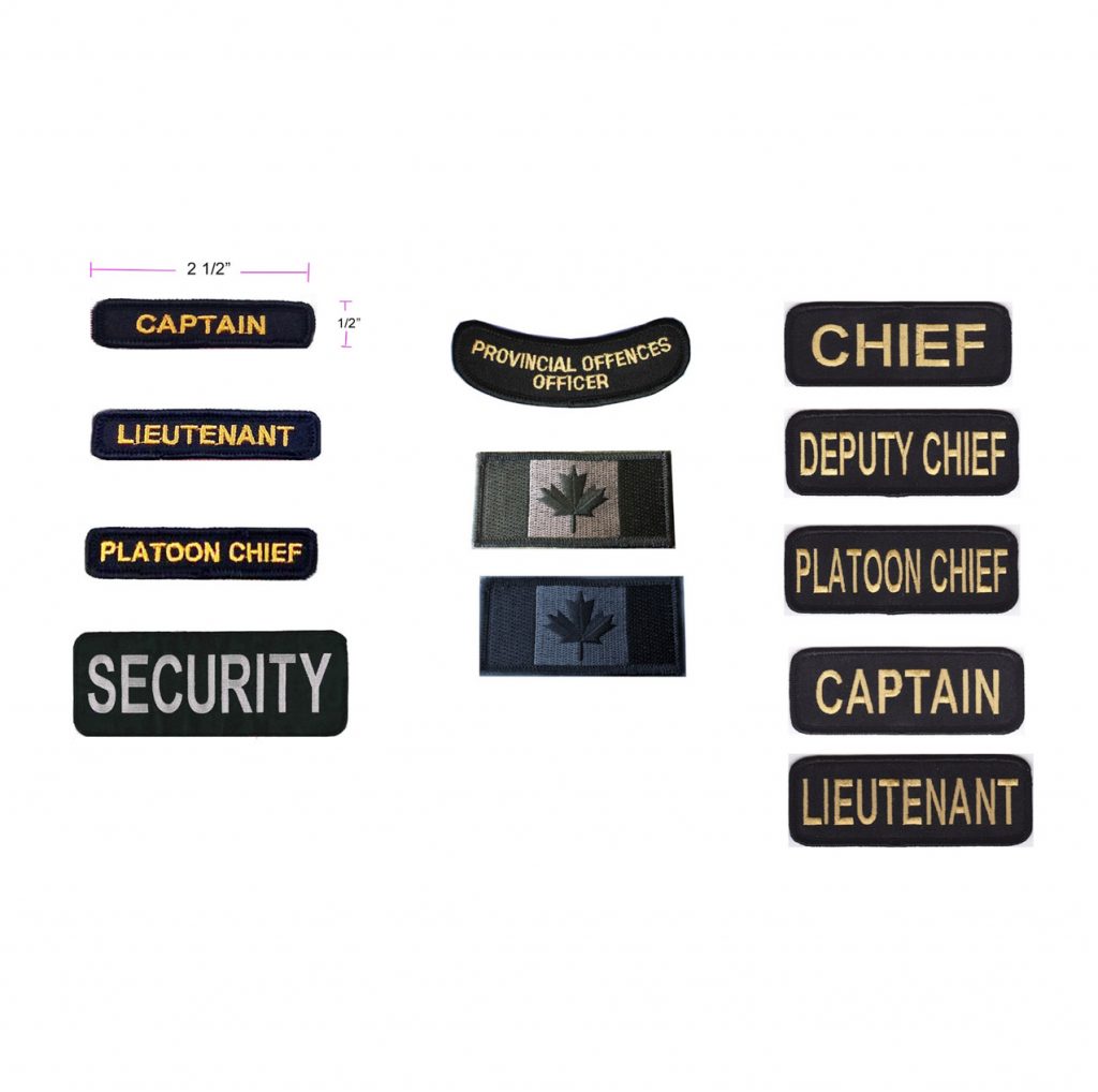 Fire Security Embroidered Assorted Crests - Polar Pin